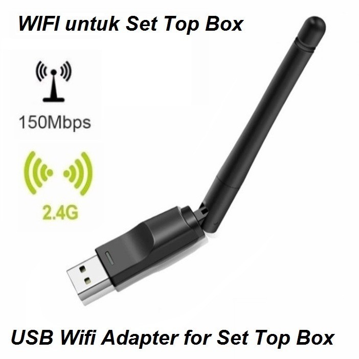 Jual USB WIFI Adaptor / USB WIFI DONGLE Untuk STB / PC / Set Top Box ...