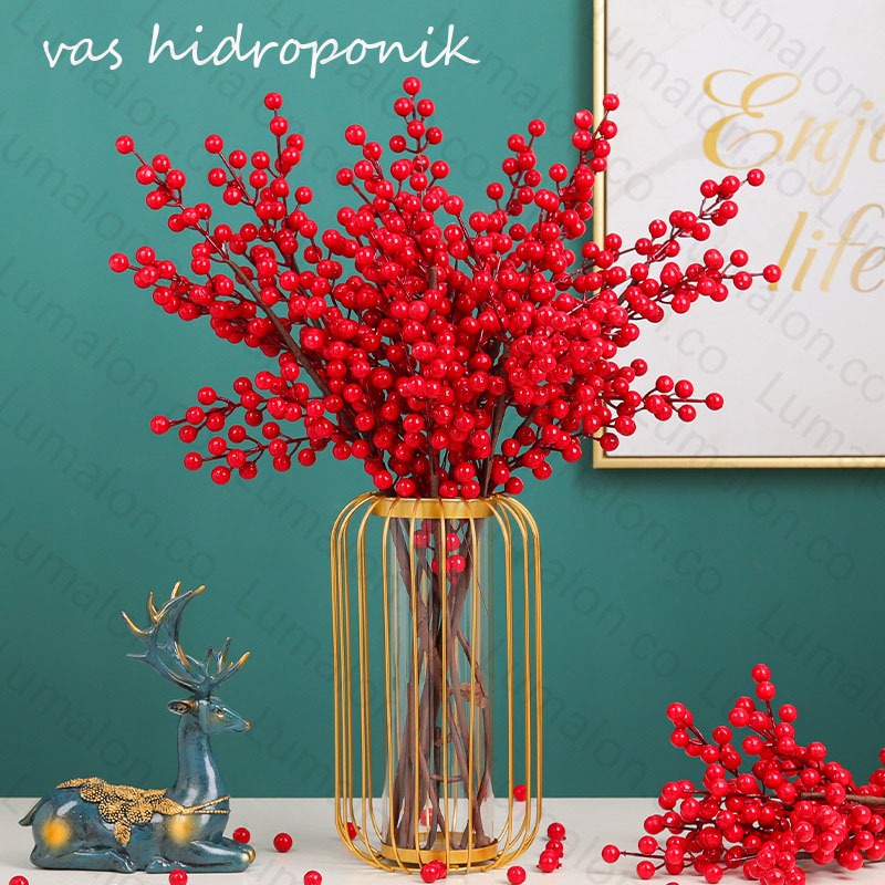 Jual Vase Bunga Mewah Vas Besi Kaca Pot Bunga hidroponik Vase | Shopee ...