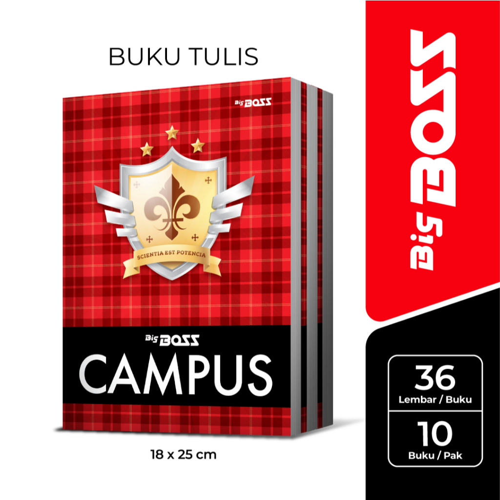 Jual Buku tulis Big Boss 36 Campus - BBO EB 36 CAM | Shopee Indonesia