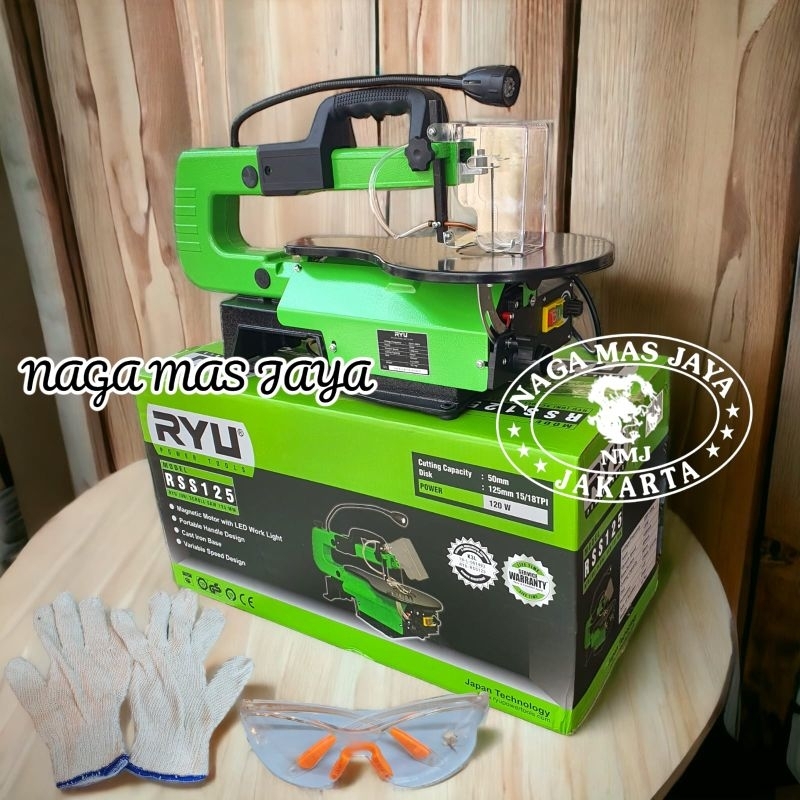 Jual MESIN SCROLL SAW 16 INCH RYU RSS 125 / MESIN GERGAJI UKIR KAYU RYU ...