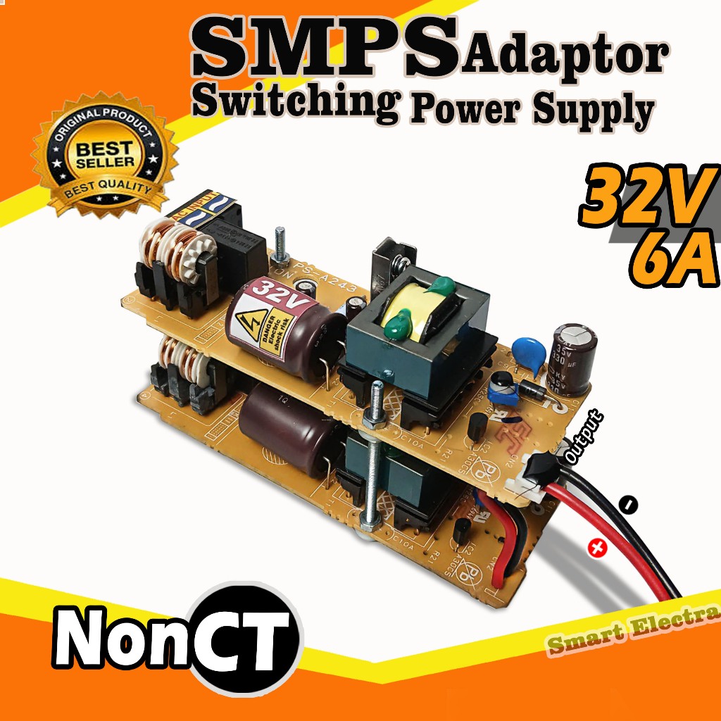 Jual SMPS power Supply 12V, 15V, 24V, 32V, 35V, 42V, 45V, dan 55V 6A CT dan NON CT | Shopee ...