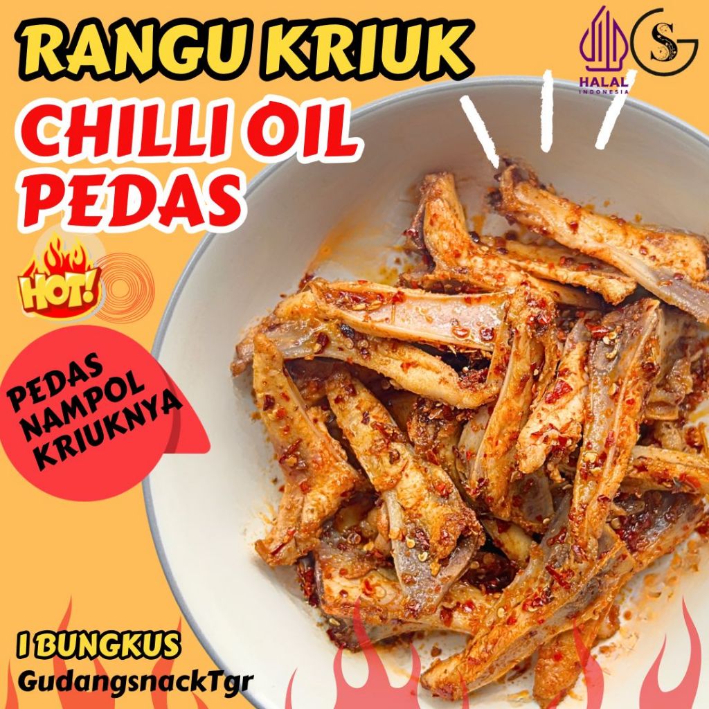 Jual 1 Tulang Rangu Chilli Oil Level Pedas 200gr | Shopee Indonesia