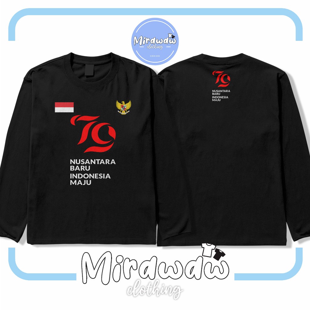 Jual Kaos Logo Hut RI ke 79 Bendera dan Logo Garuda Nusantara Baru ...