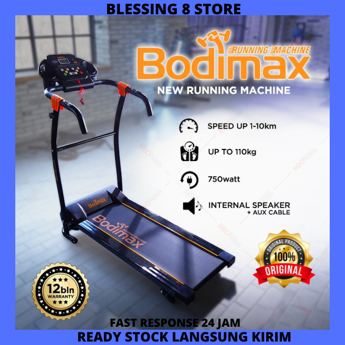 Jual Bodimax New Running Machine Treadmill Elektrik | Shopee Indonesia