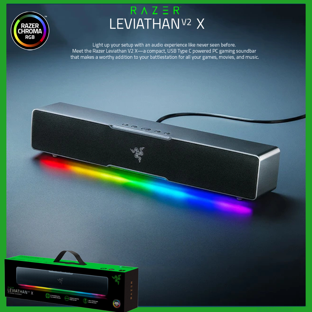 Jual Razer Leviathan V2 X - Compact, USB Type C PC Soundbar | Shopee ...