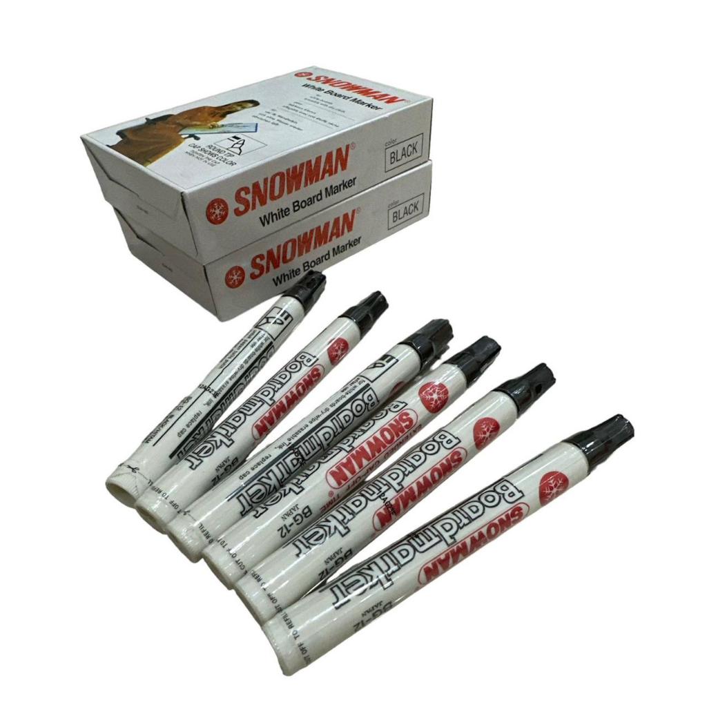 Jual Spidol Snowman Whiteboard / Whiteboard Marker Snowman BG-12 / BG ...