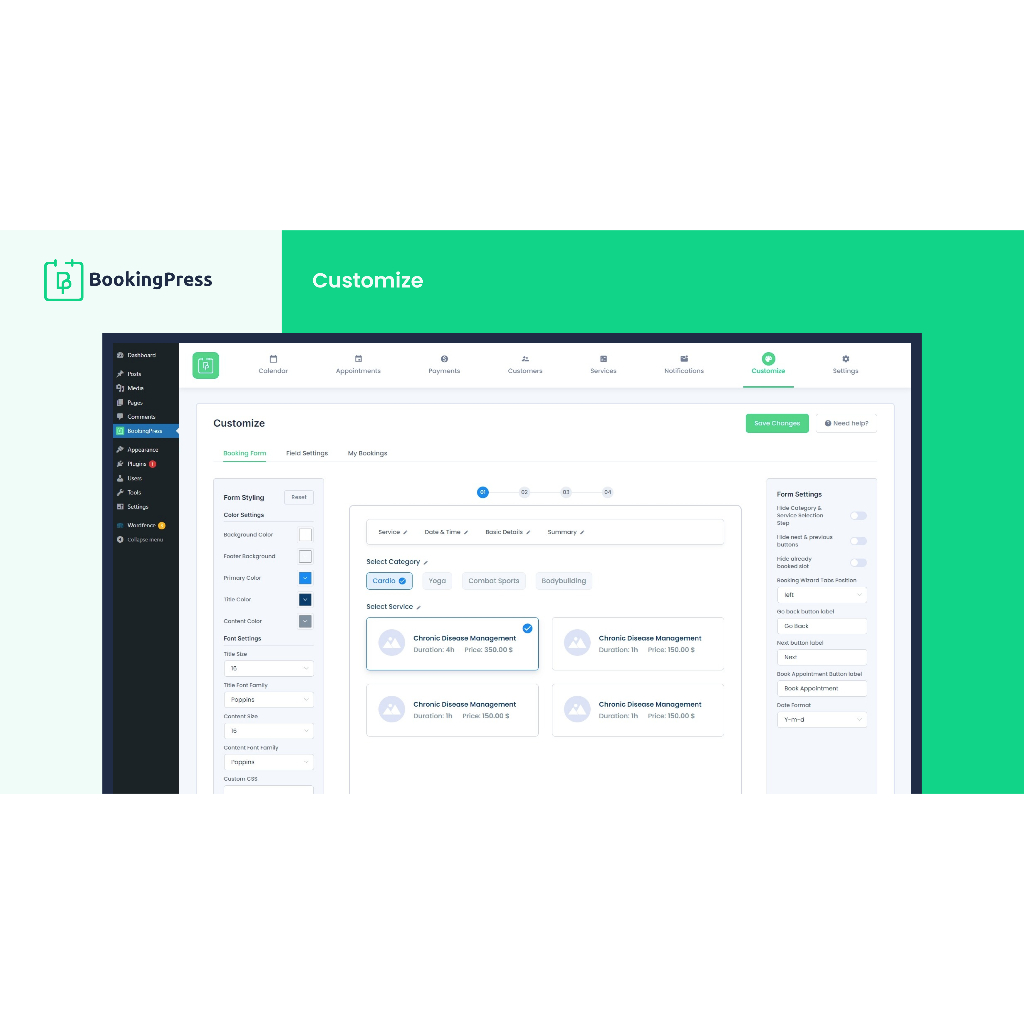 Jual BookingPress Pro – Appointments & Scheduling WordPress Booking ...