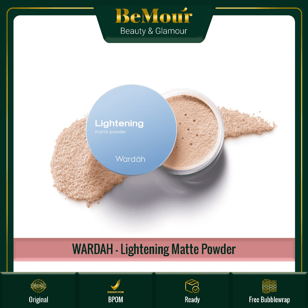Jual WARDAH - LIGHTENING MATTE POWDER ( 20 g ) - Bedak Tabur dengan ...
