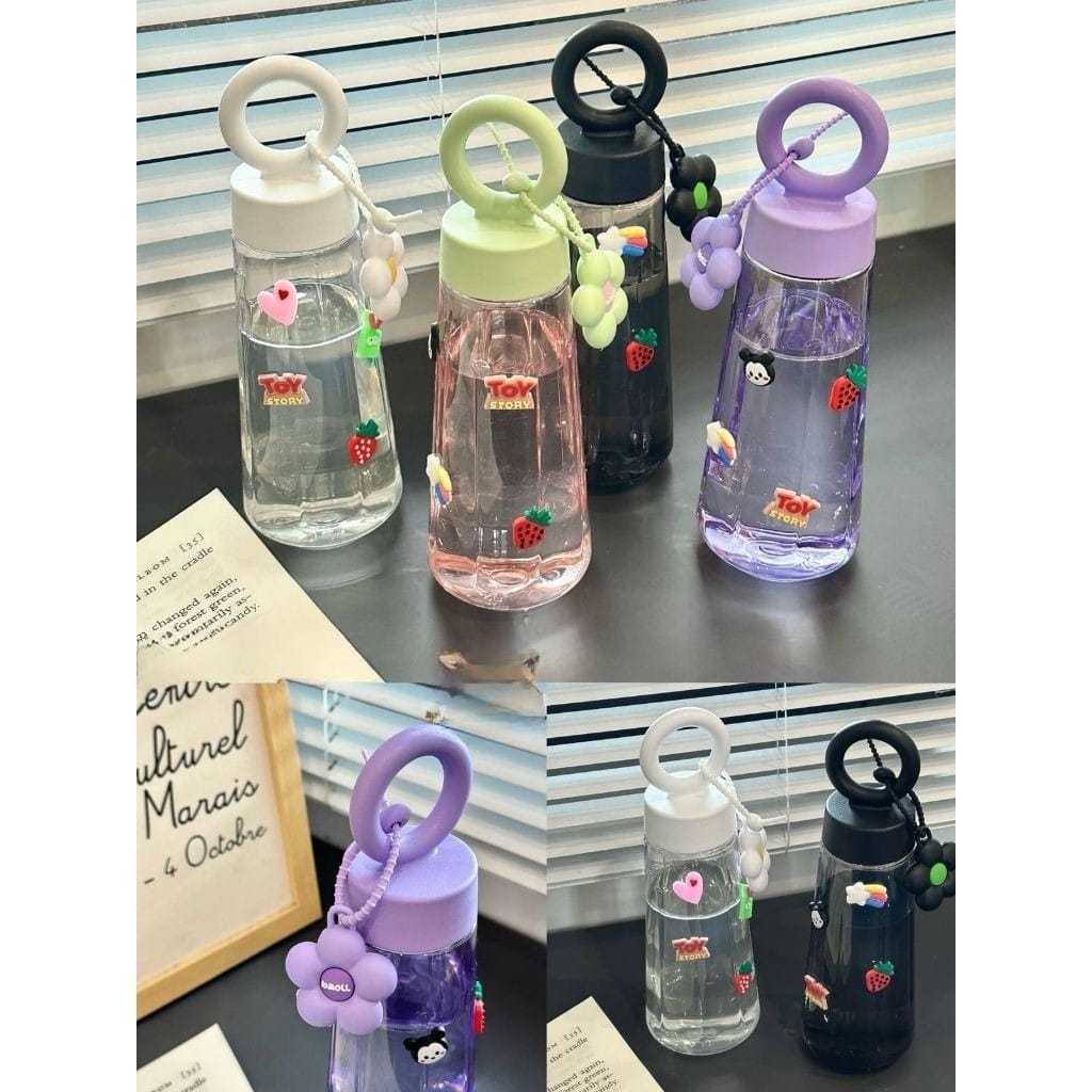 Jual Ho-Ly Botol Gagang Bunga Botol Minum Putih Transparan Bening ...