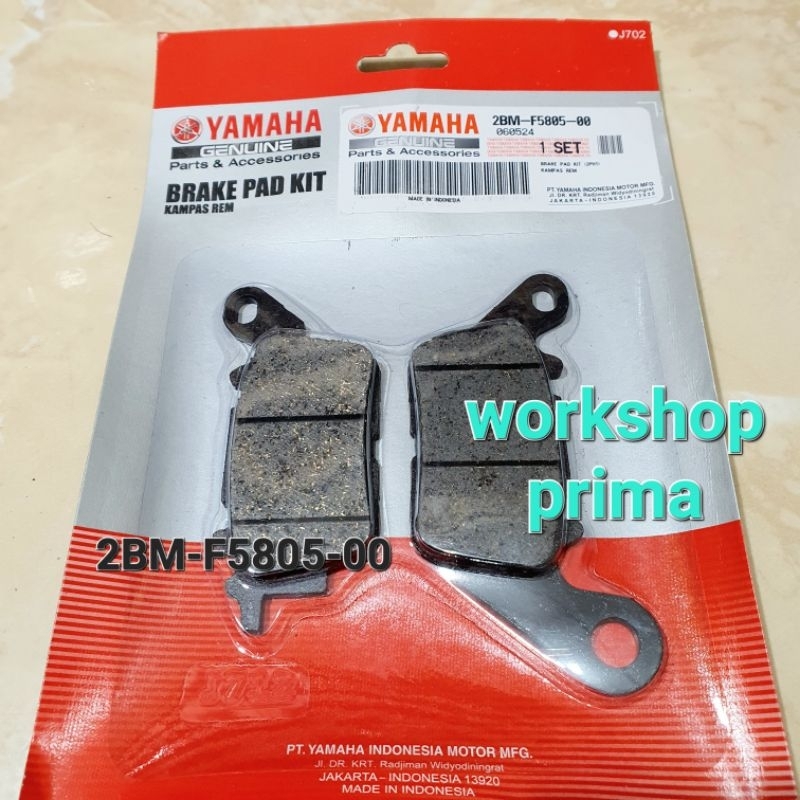 Jual Brake Pad Kit 2BM Kampas Kanpas Rem Roda Cakram Disc Depan Mio M3 ...