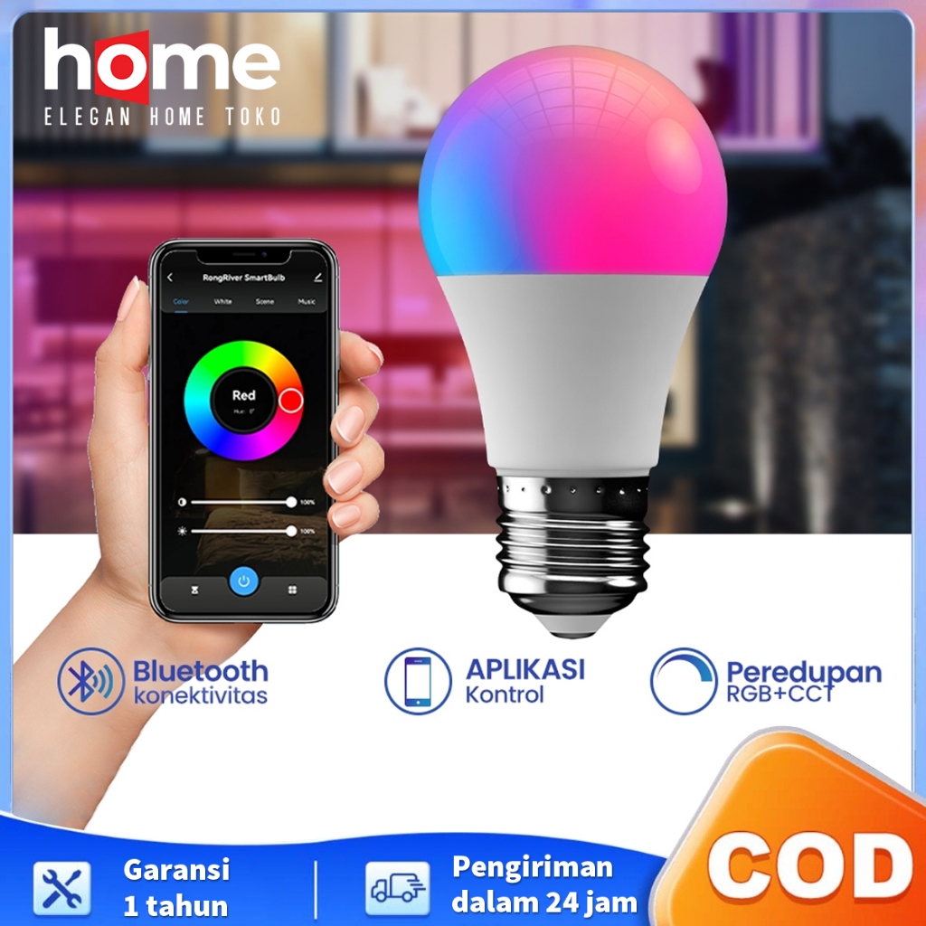 Jual E.Home APP Kontrol Bohlam LED 10W Lampu Bluetooth Smart Lamp ...