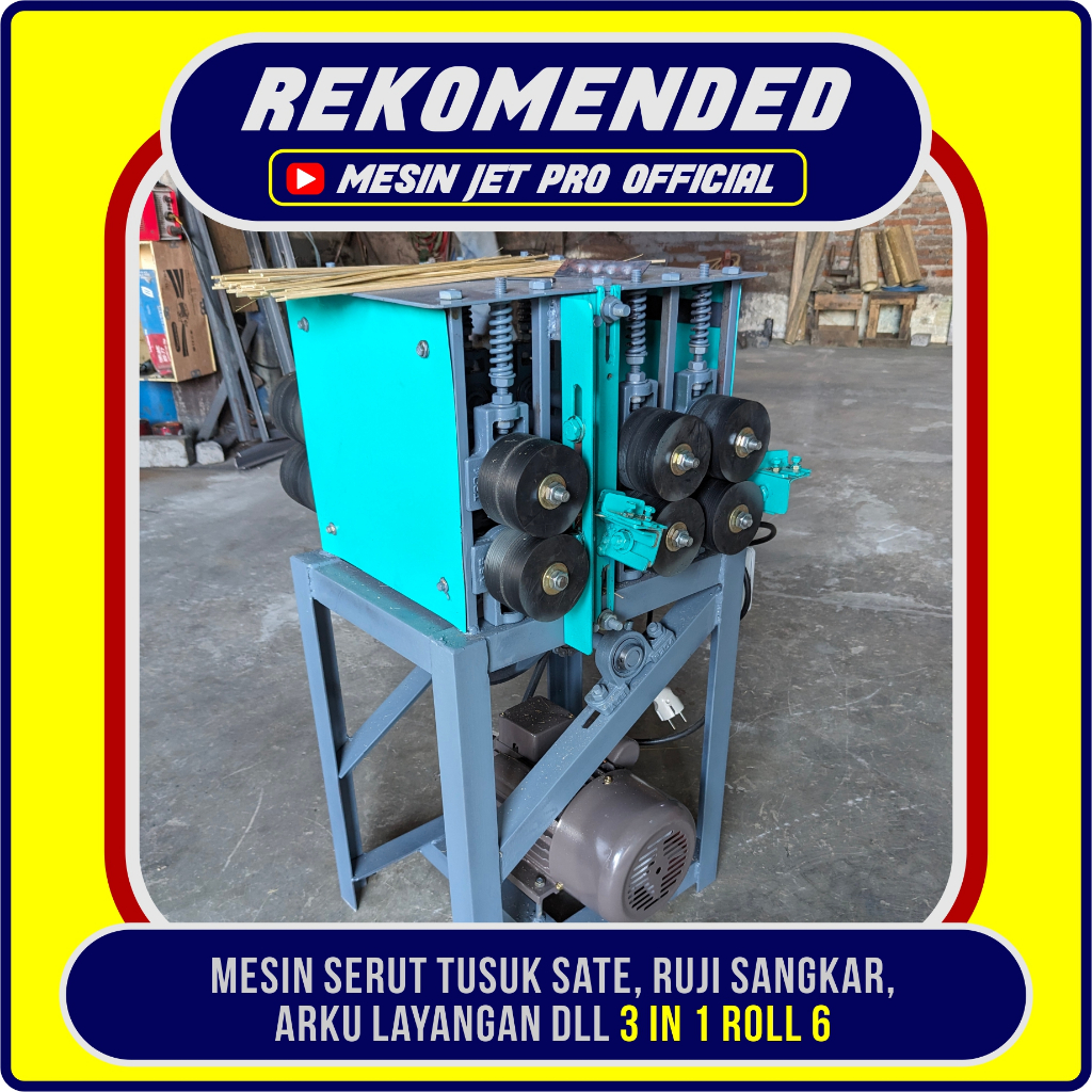 Jual Mesin Tusuk Sate Ruji Sangkar Sumpit arku Layangan Irat Bambu 3 in ...