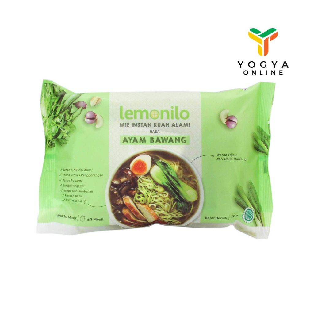 Jual Lemonilo Mie Instan Rasa Ayam Bawang 70 G | Shopee Indonesia