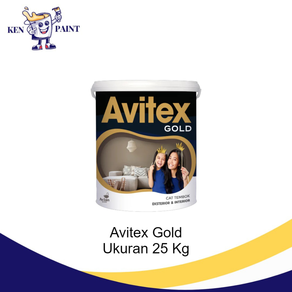 Jual CAT TEMBOK AVITEX GOLD INTERIOR EXTERIOR 25 KG PAIL All Varian ...