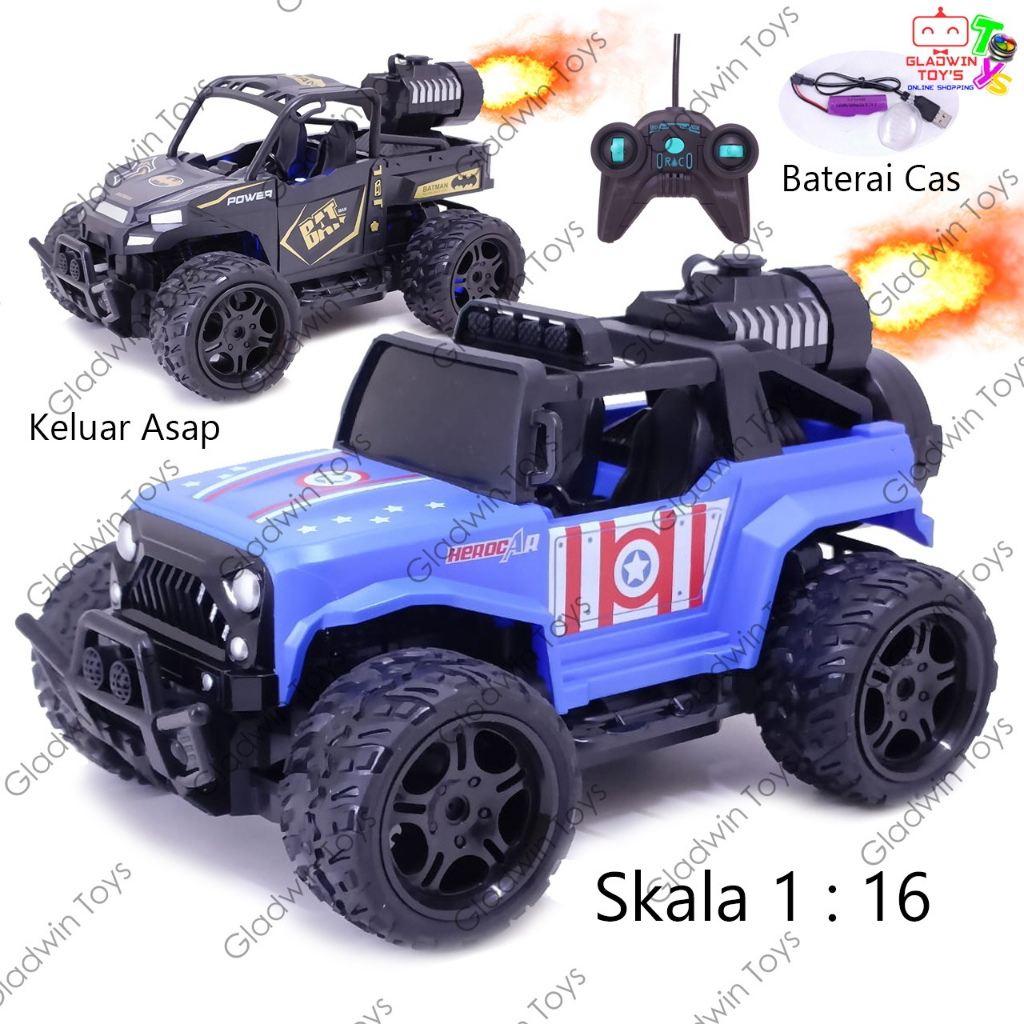 Jual MOBIL REMOTE CONTROL JEEP BATMAN ASAP ROCK CRAWLER CAPTAIN AMERICA ...