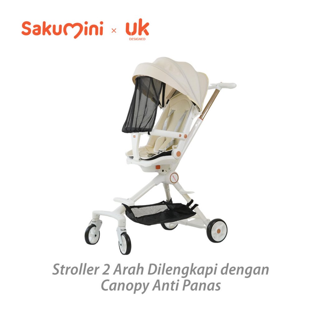 Jual Sakumini Stroller Portable Foldable Kereta Dorong Lipat Canopy ...
