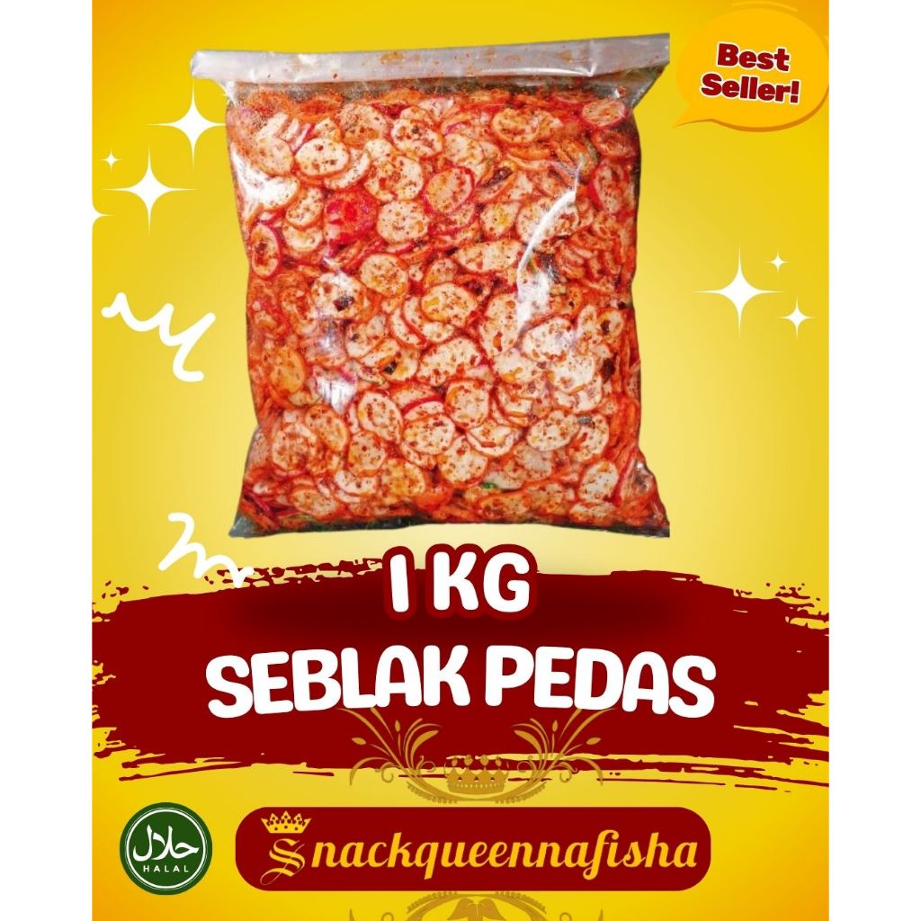 Jual Seblak kerupuk bawang pedas daun jeruk isi 1kg | Shopee Indonesia