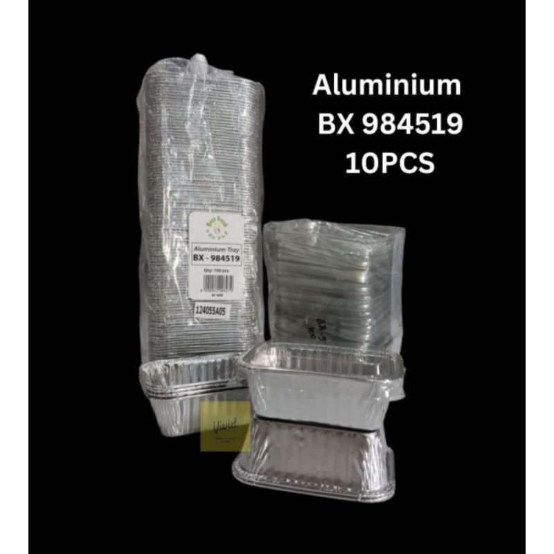 Jual Alumunium Foil Tray BX 984519 Kotak Aluminium Foil Alumunium isi 10 PCS Wadah Aluminum ...