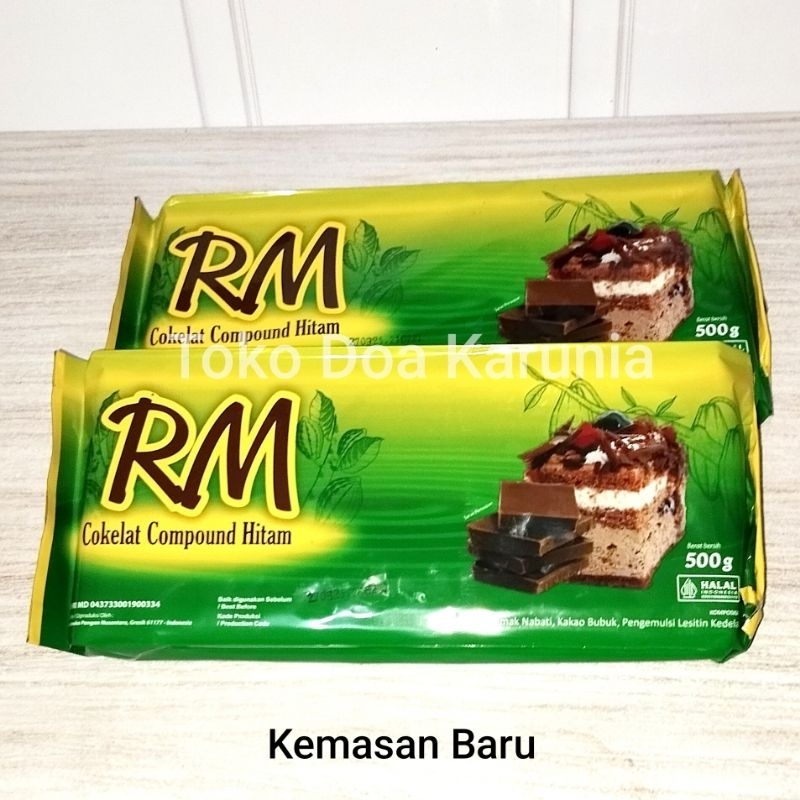 Jual Coklat batangan RM 500gr / Dark Compound Chocolate / Cokelat ...