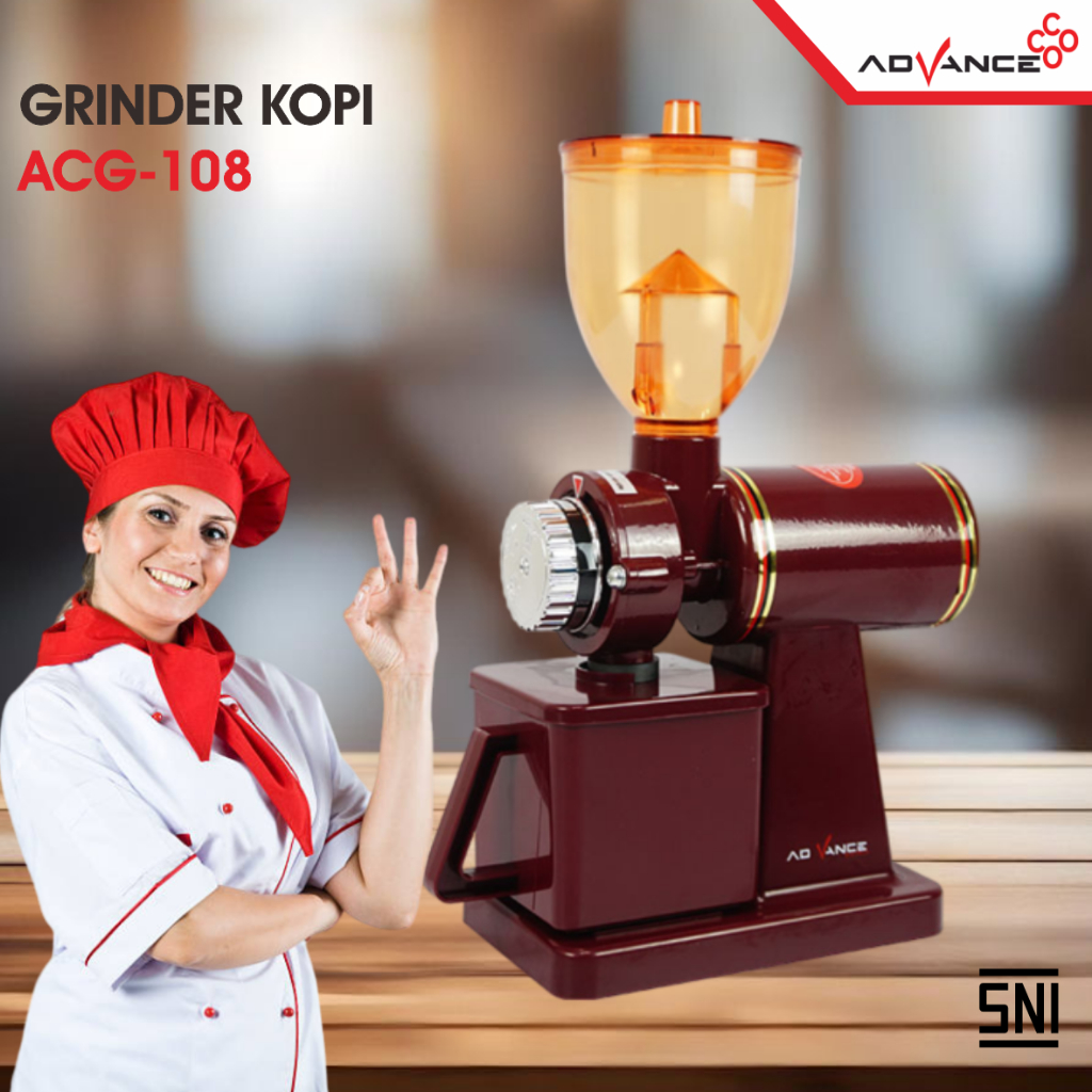 Jual Advance ACG-108 Electric Coffee Grinder Mesin Giling Kopi Elektrik Garansi 1 Tahun | Shopee ...