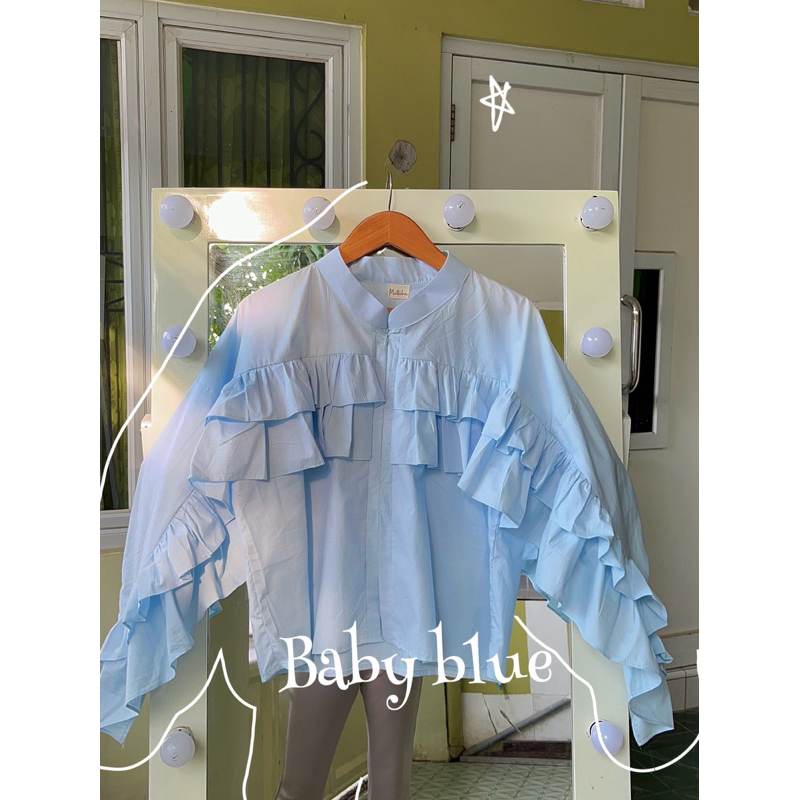 Jual Ruffle Blouse | Shopee Indonesia
