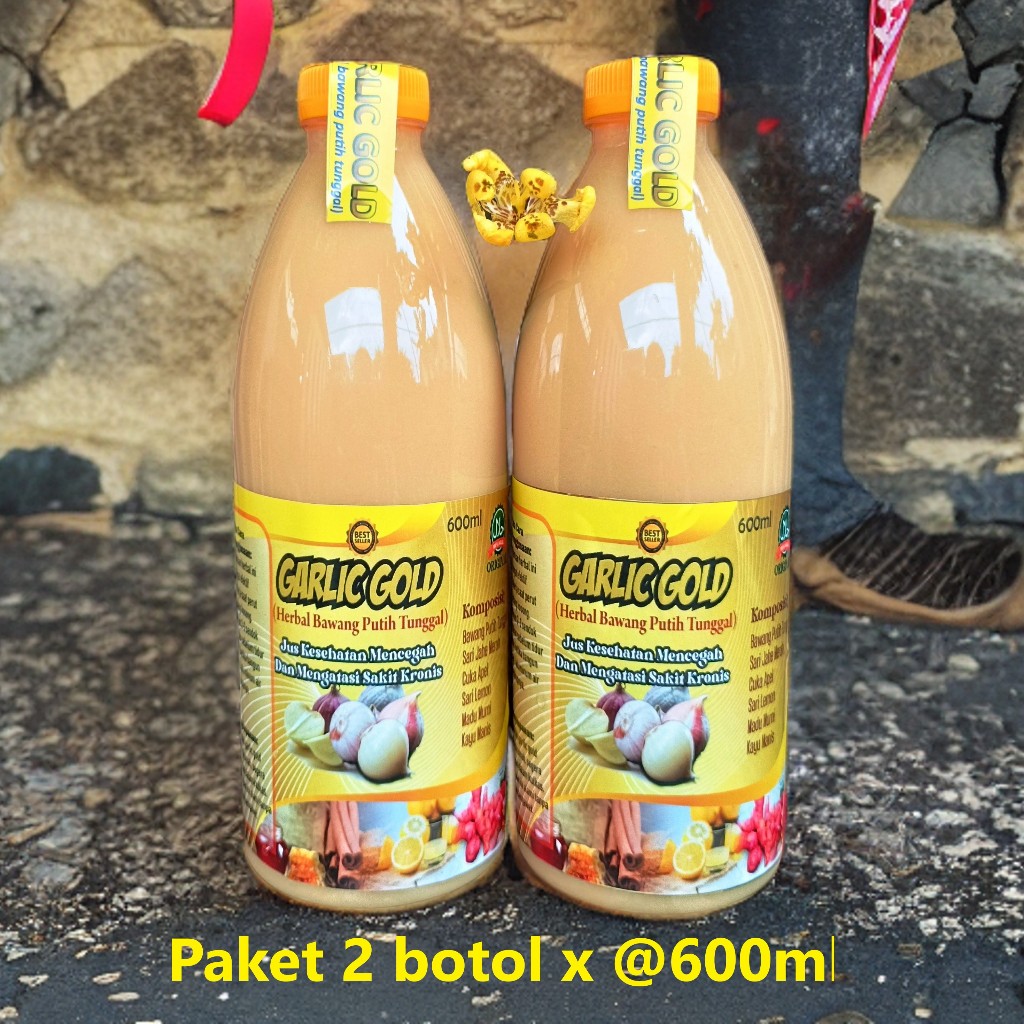 Jual Garlic Gold Jus Bawang Putih Tunggal Madu Hutan Jahe Merah Cuka ...
