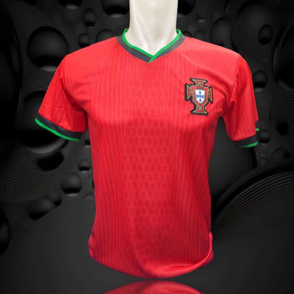 Jual JERSEY BOLA EURO PORTUGAL RONALDO HOME MERAH PRINTING PREMIUM ...