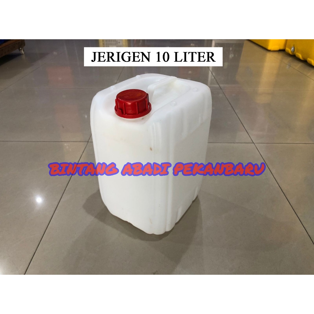 Jual Jerigen 10 Liter Segel + Tutup Double Tebal / Derigen 10L Putih | Shopee Indonesia