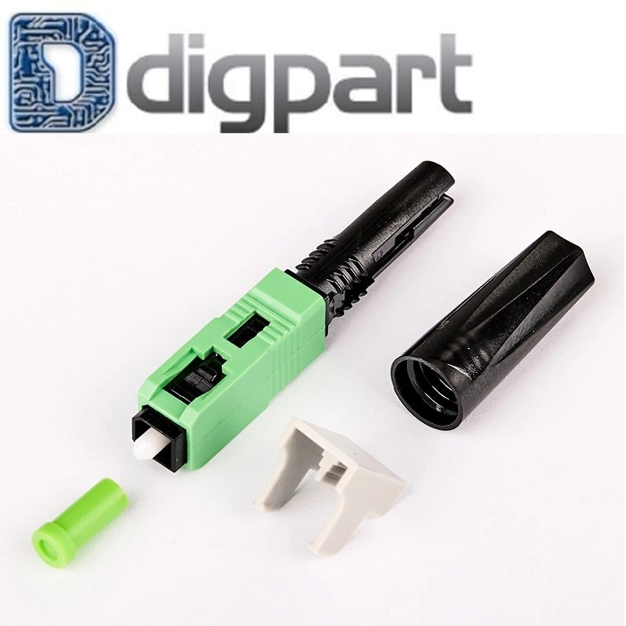 Jual FTTH SC APC Fiber Fast Connector SC APC Single Fiber Optic Quick ...