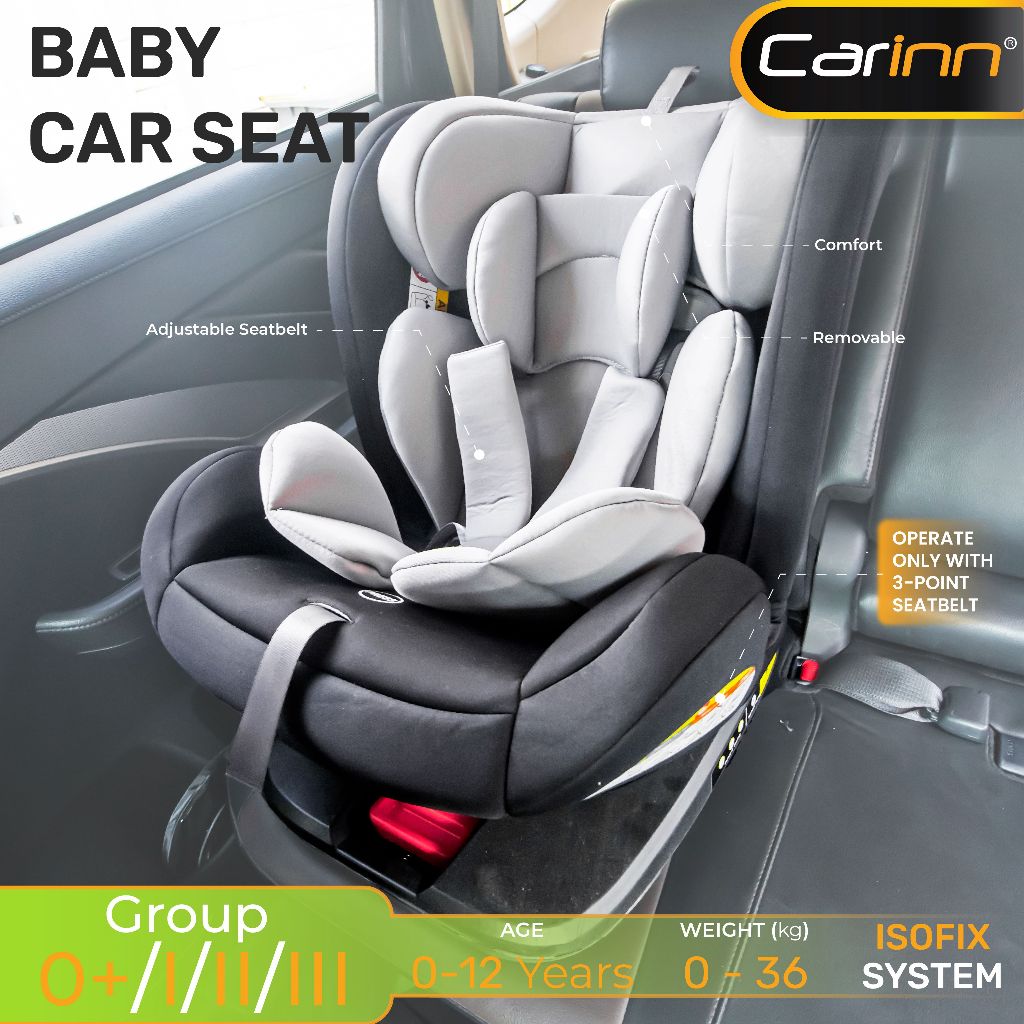 Jual Carinn Car Seat Isofix Full Rotate 360 Derajat / Kursi Mobil Anak Carseat Baby 0-12 Tahun ...