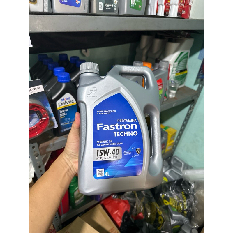 Jual Oli Mesin Fastron Techno SAE 15W-40 API SN/CF 4L (FOR GASOLINE & DIESEL) | Shopee Indonesia
