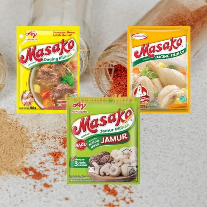 Jual Ajinomoto Penyedap Rasa Masako Kaldu 250g Ayam / Sapi / Jamur ...