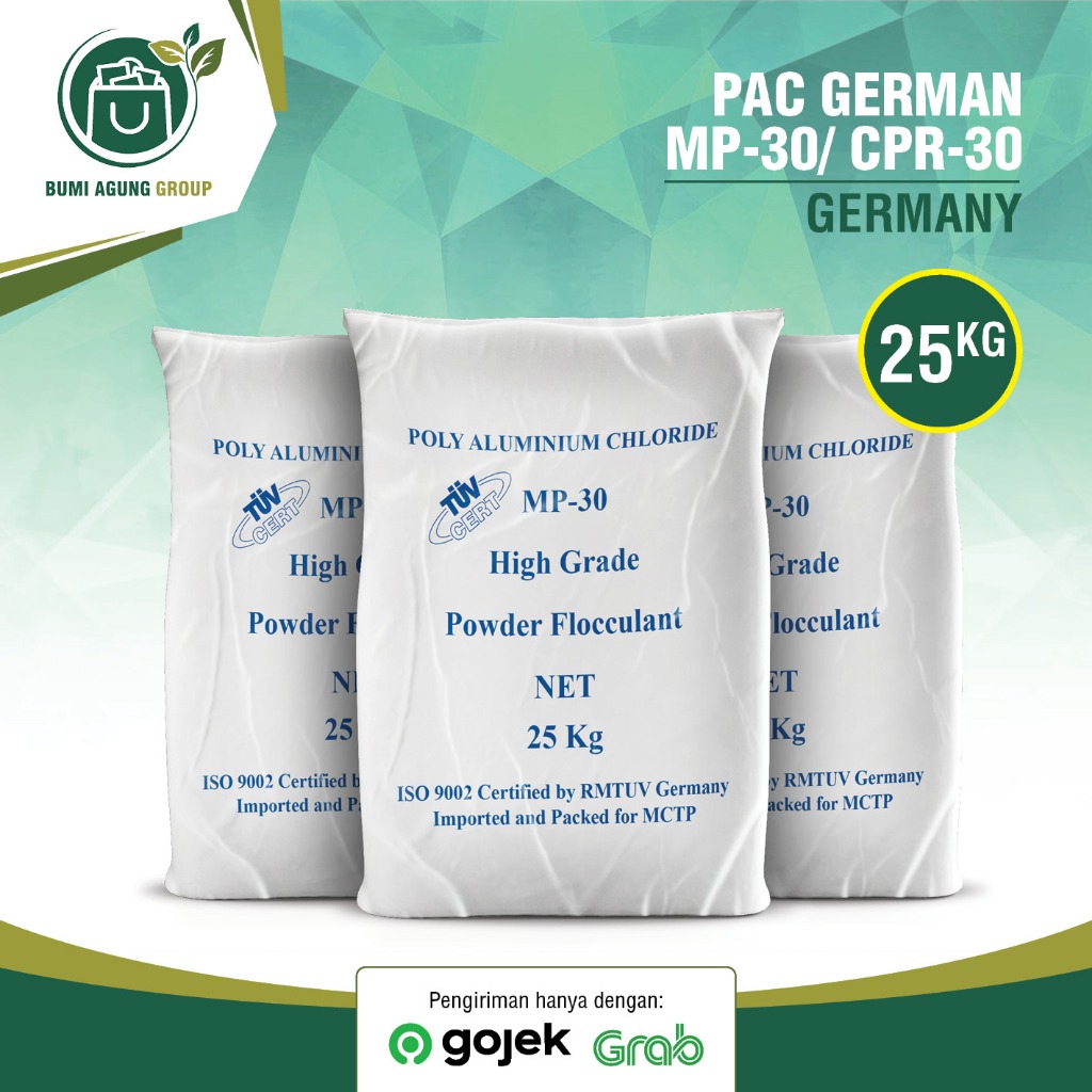 Jual PAC GERMAN JERMAN ( Poly Alumunium Chloride) 25KG 25 KG 1 sak ...