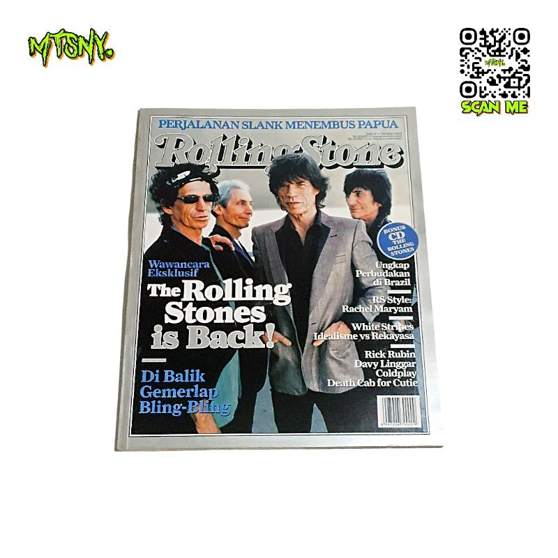 Jual Buku Majalah Musik Lifestyle Rolling Stone Indonesia Cover The Rolling Stones No 6 Tahun ...