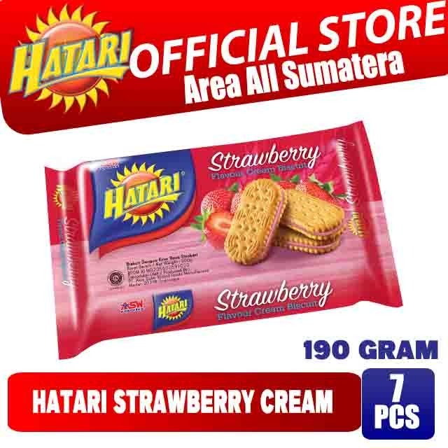 Jual Hatari Strawberry Cream 190 Gram ( 7 Pcs ) | Shopee Indonesia