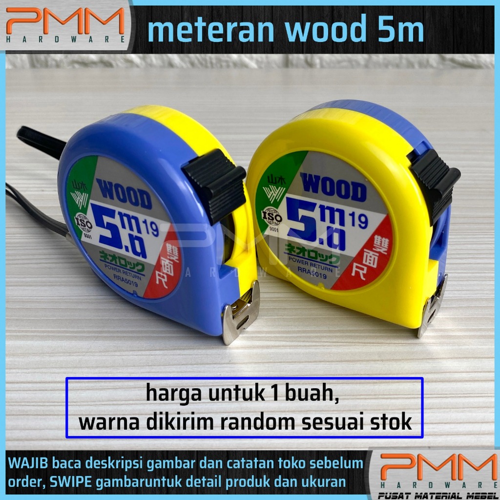 Jual meteran wood 5m | pengukur alat ukur dua sisi hongsui fengsui ...