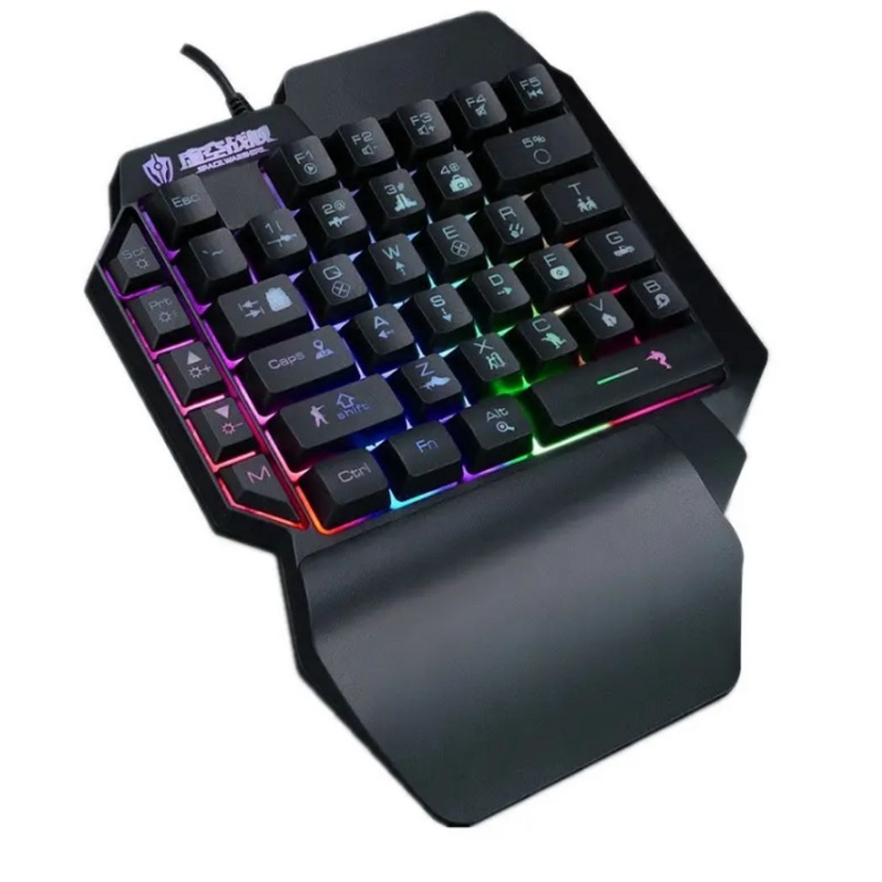Jual Keyboard one hand F6 Wired Gaming Keypad with LED Backlight 39 ...