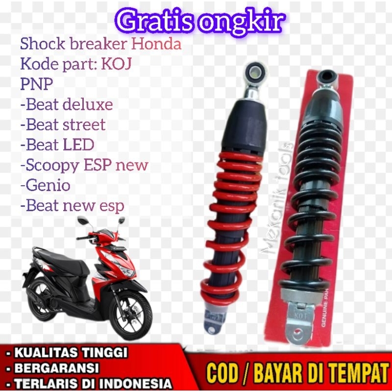 Jual Shock Belakang Beat Deluxe Scoopy Genio Beat street Beat LED ORI ...