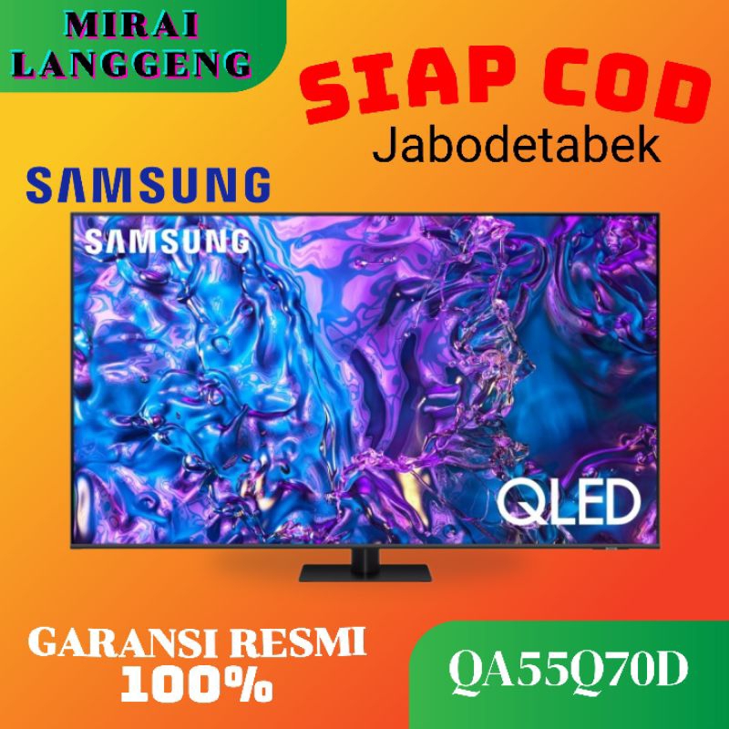 Jual SAMSUNG 55Q70D/QA55Q70D QLED 120hz 4K SMART TV 55 inch 2024 series | Shopee Indonesia