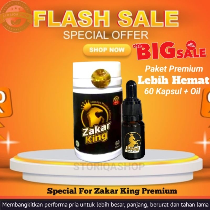 Jual PAKET PREMIUM ZAKAR KING KAPSUL ISI 120 KAPSUL & ZAKAR KING OLES 100% ORIGINAL | Shopee ...