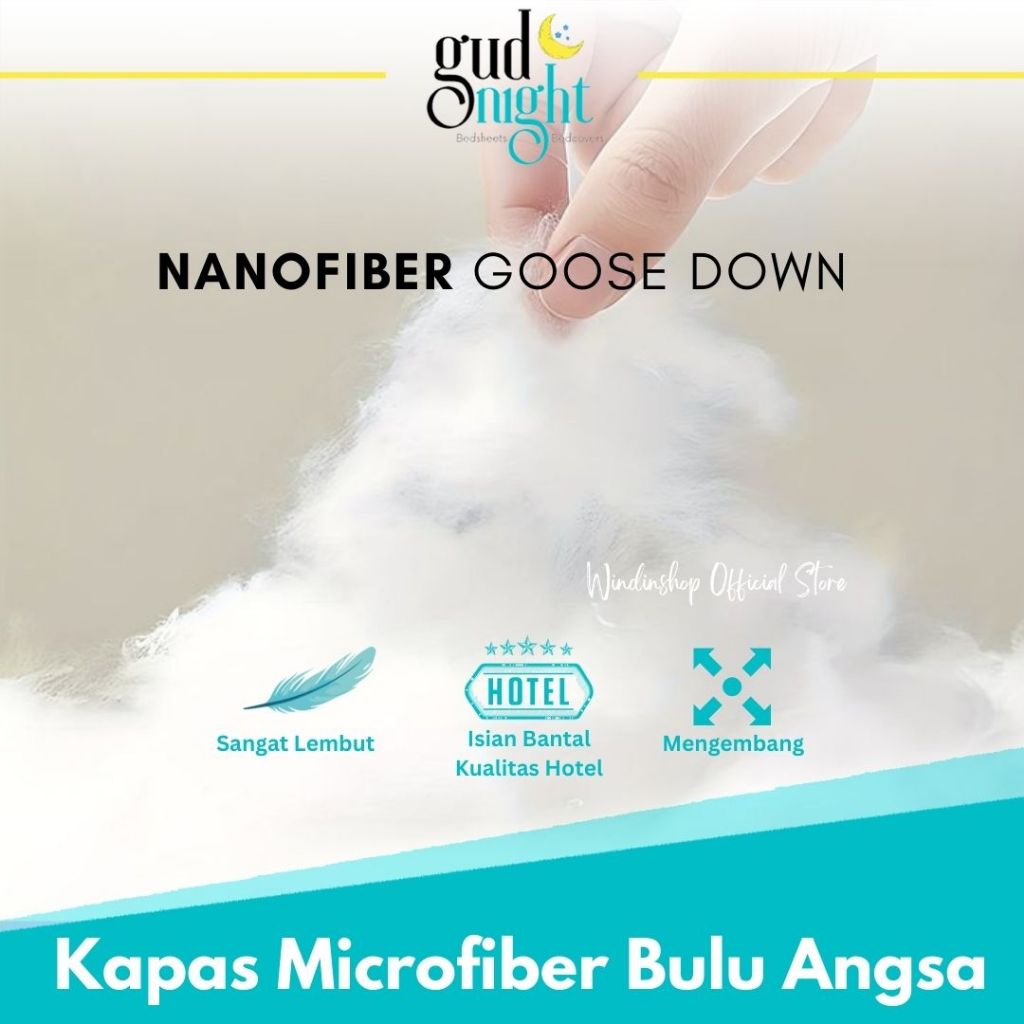Jual Microfiber Bulu Angsa Isian Bantal Hotel Sangat Lembut dan Halus ...