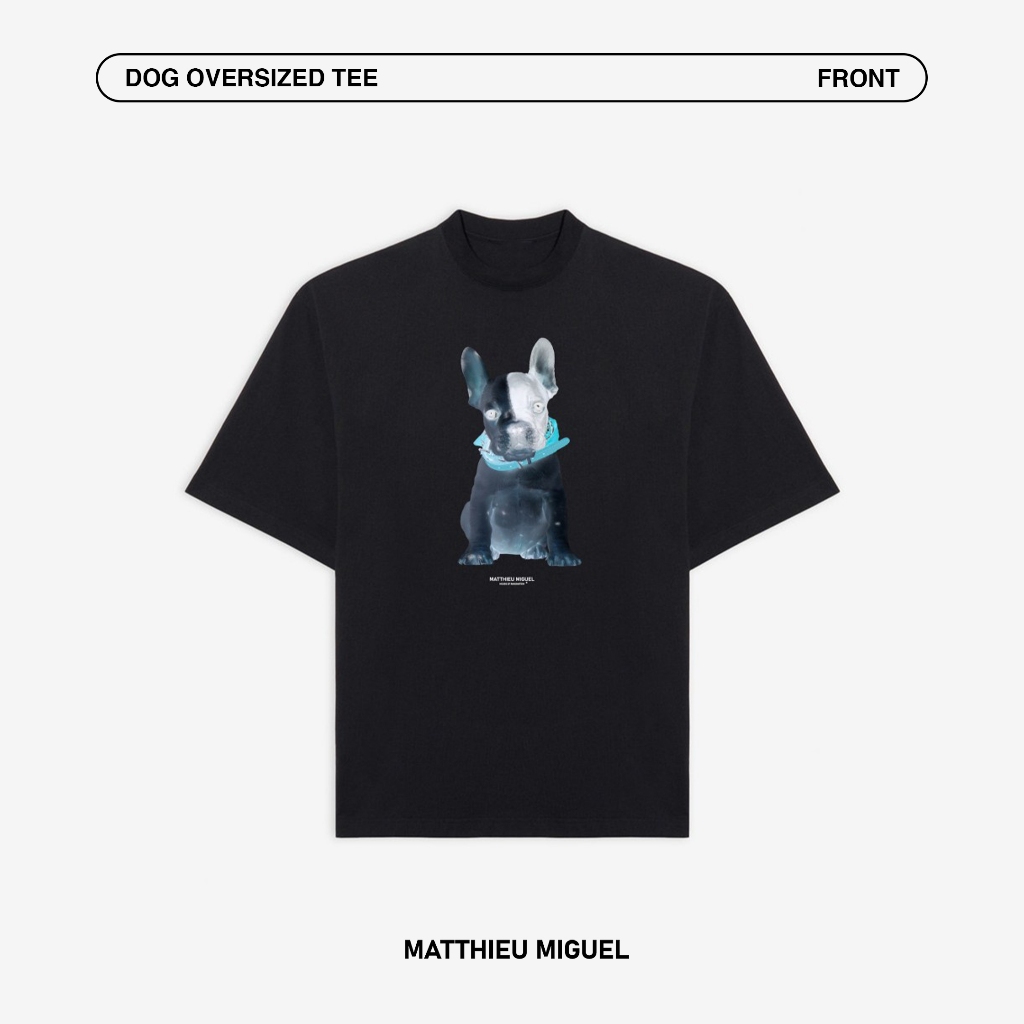 Jual MATTHIEU MIGUEL - DOG OVERSIZED TEE - BLACK | Shopee Indonesia