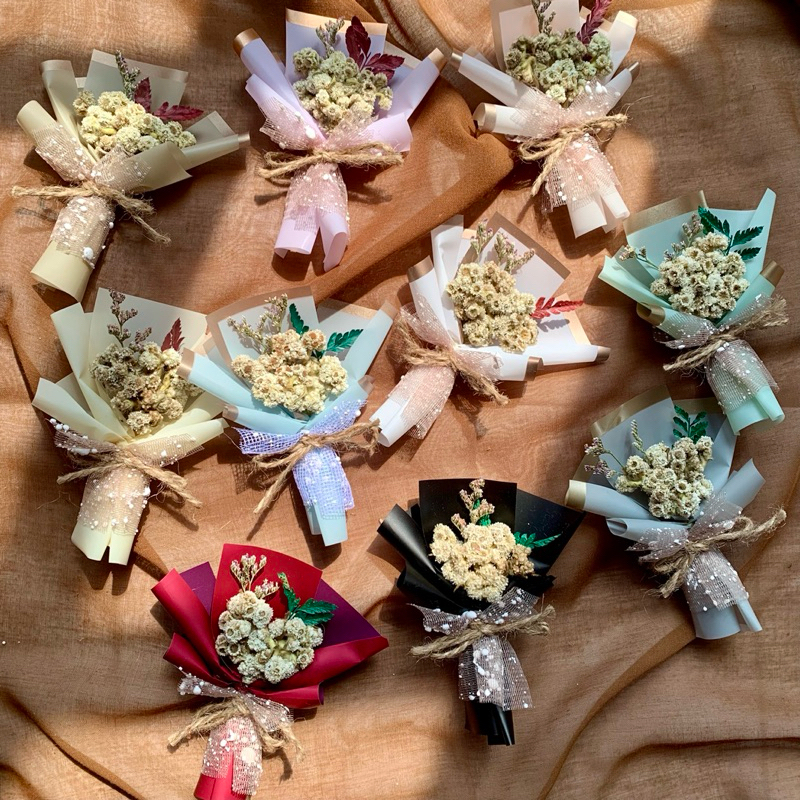 Jual Mini bouquet / mini buket bunga / edelweis / buket edelweis ...