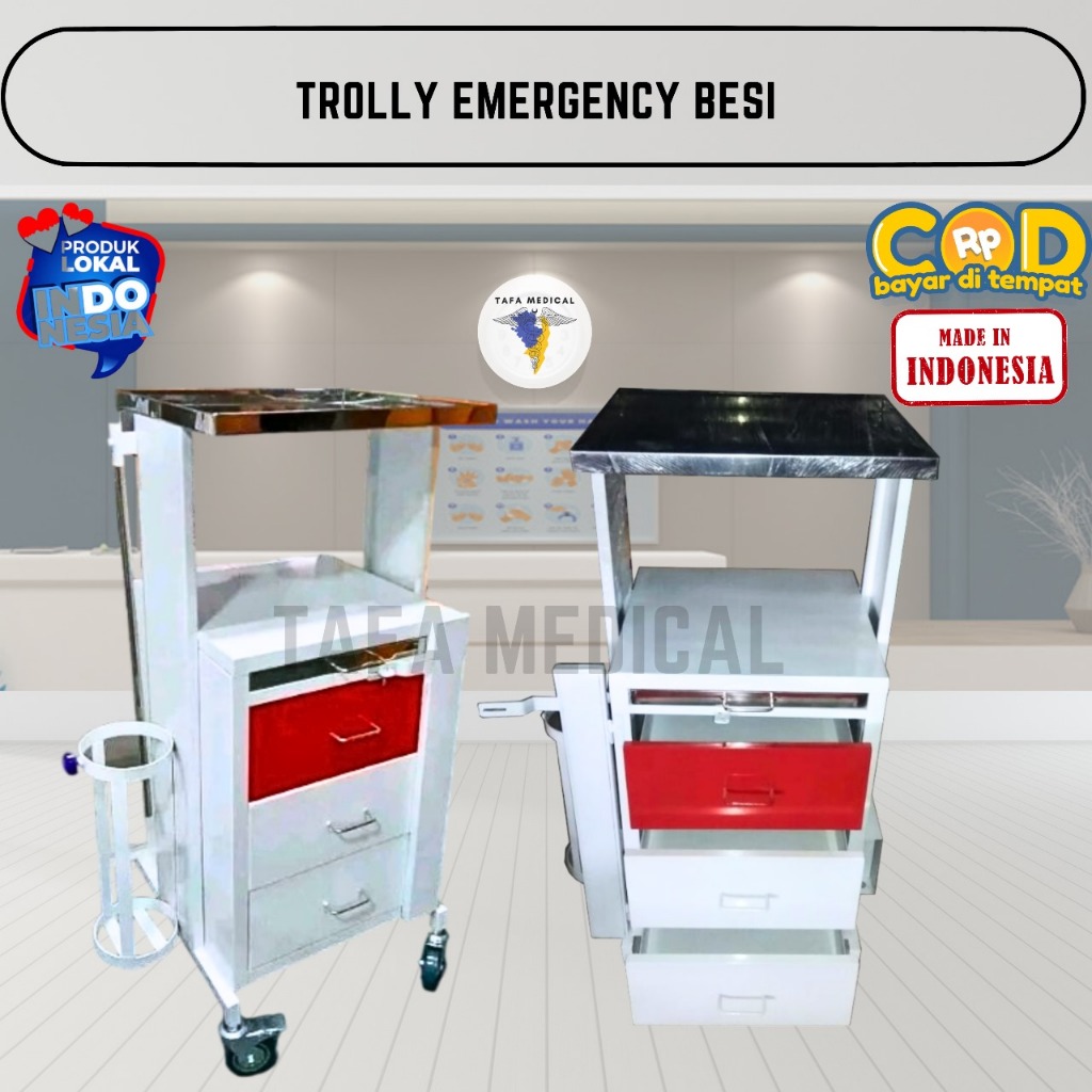 Jual Trolly Tindakan Emergency Emergenci Besi | Shopee Indonesia