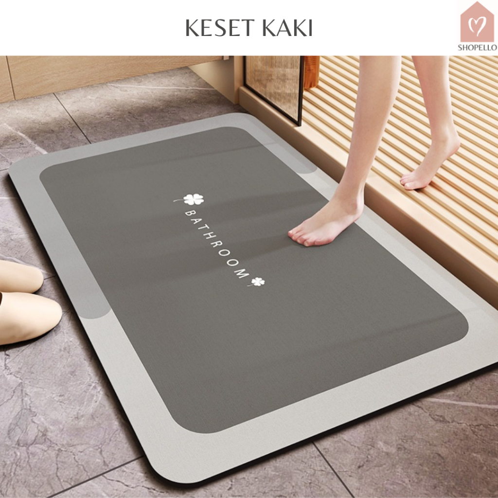 Jual Shopello Keset Kaki Rumah Dapur Kamar Mandi Tebal Mewah Diatomite ...