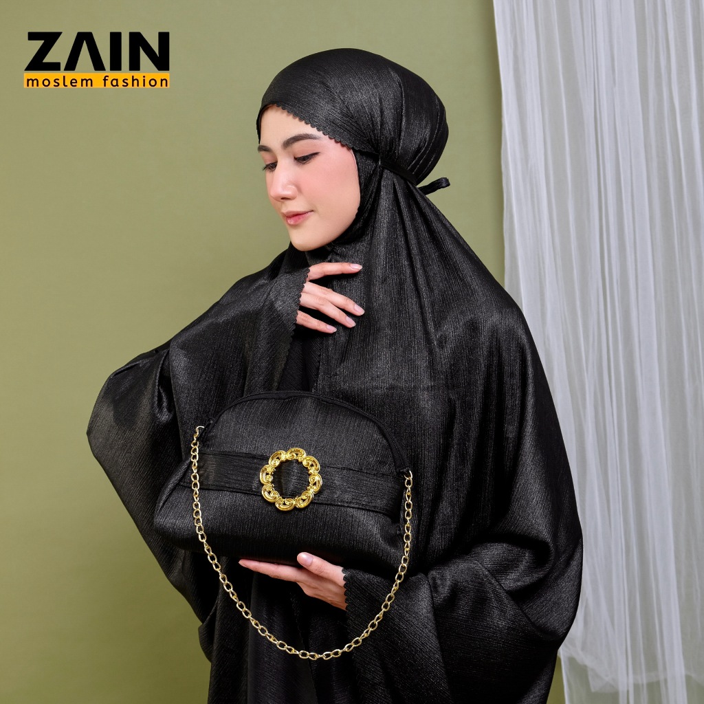 Jual ZAIN MOSLEM FASHION Mukena Dewasa Sprinkle crush Silk Premium 2in1 ...