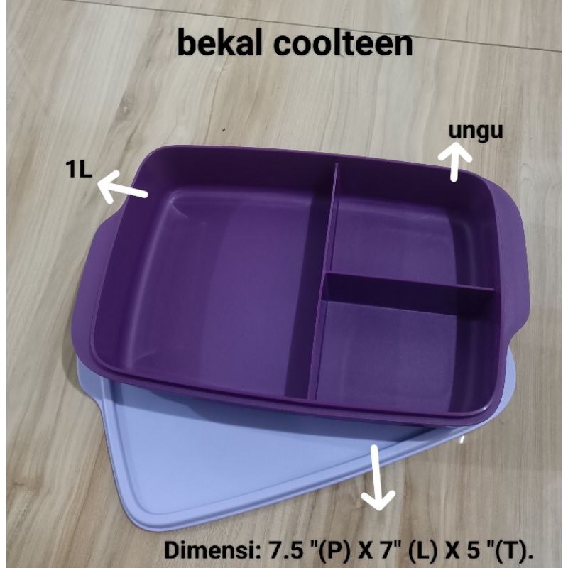 Jual ORIGINAL TUPPERWARE TEMPAT BEKAL COOLTEEN 1L | Shopee Indonesia