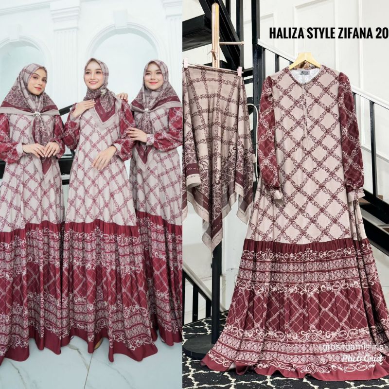 Jual Gamis Haliza Zifana Silk by Haliza Syar'i Haliza Style Abaya ...