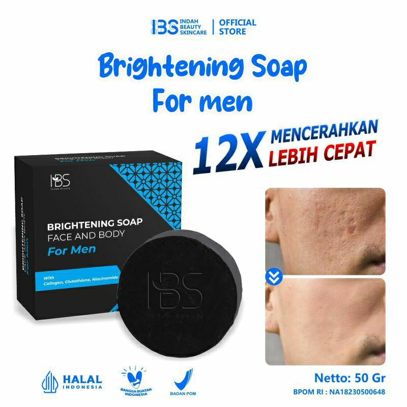 Jual IBS Facial Wash Sabun Cuci Muka Pria Sabun Brightening Bamboo ...