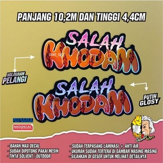Jual sticker cek khodam viral kata kata lucu hologram print cutting ...